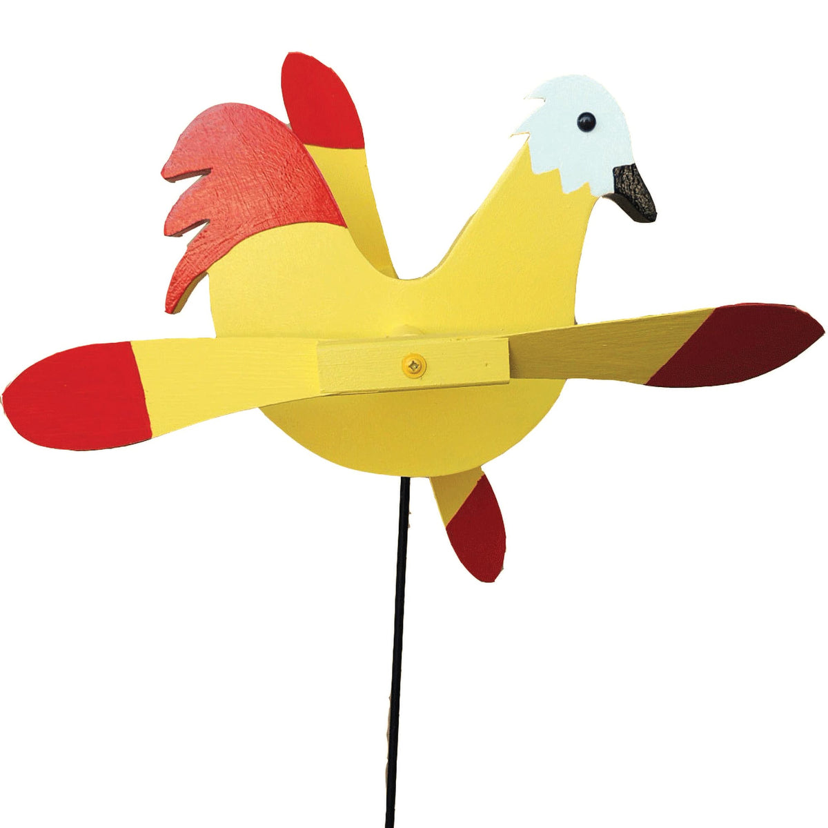 Yellow Chicken Whirlybird Wind Spinner — Homestead Traditions