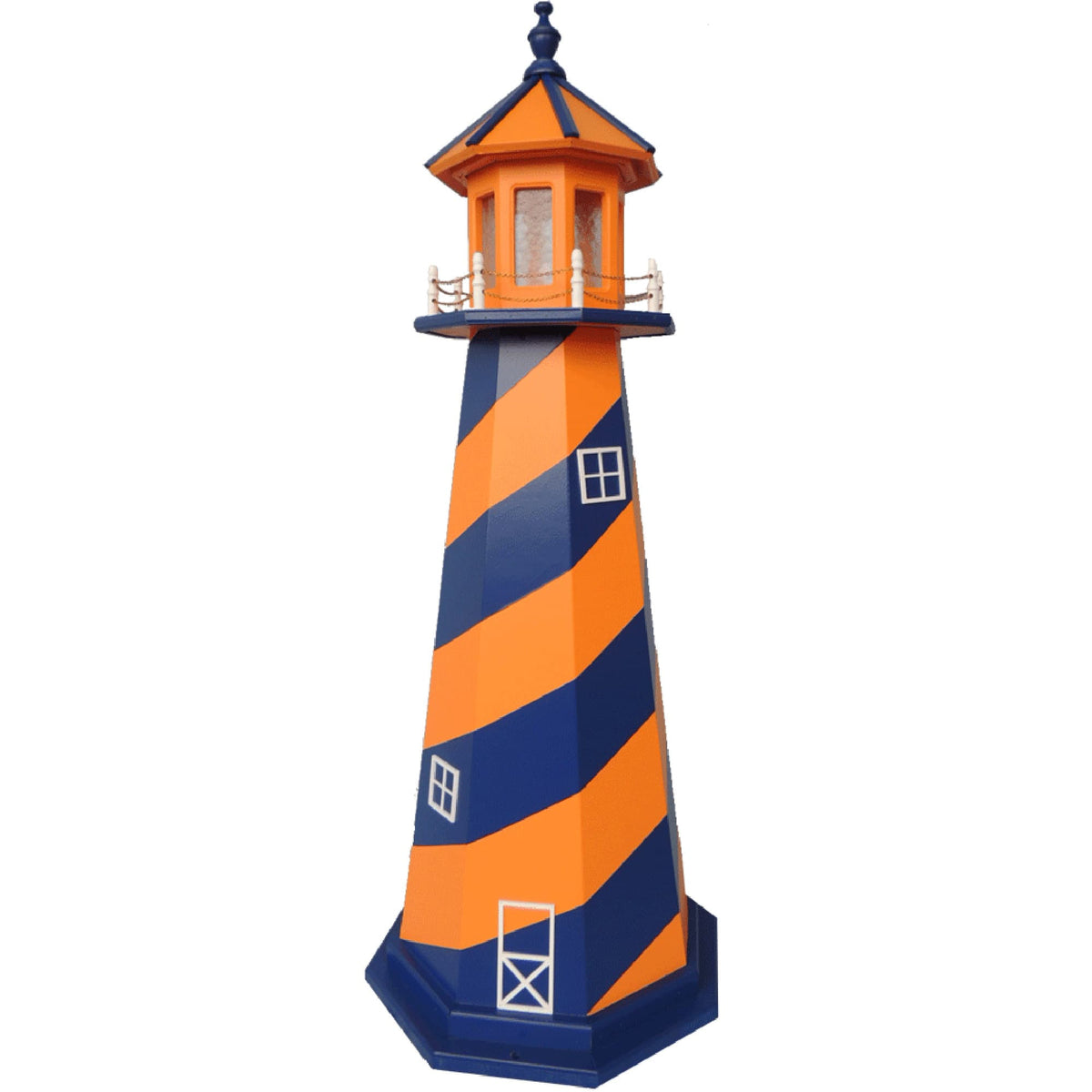 New York Mets Colors Wooden Lighthouse — Homestead Traditions